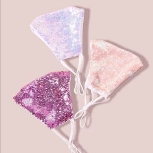 Accessories | 3pc Pastel Sequin Face Mask Set | Poshmark